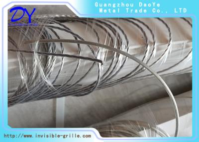 China Stainless Steel Cables Balcony Invisible Grille  6m Long for sale
