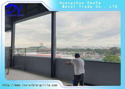 China 6m / set Invisible Safety Grill 3m Aluminum Track For Balcony Window for sale