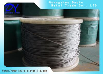 China 2mm 304 / 316 Welding Stainless Steel Wire Rope For DY Invisible Grilles for sale