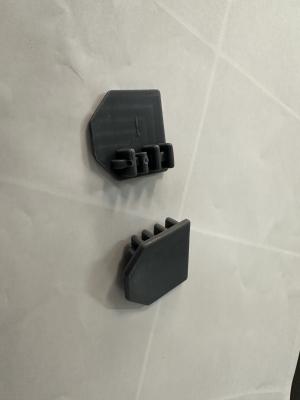 China Safety Invisible Grilles Aluminum Track End Cap for sale