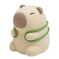 China Custom Logo Capybara Kids Gift Bedroom Sleeping Cute Soft Lamp Color Gradient Dog Silicone Night Light for sale