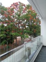 China Unobstructed View Invisible Balcony Grille Highest Grade Stainless Steel Cables for sale