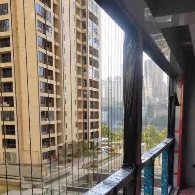 China 316 Grade Steel Wire Structure Balcony Safety Grill with Cutting Processing Service and 316 Wire 3x7 Teflon Coating 2.0mm Offering Secure Barrier for sale