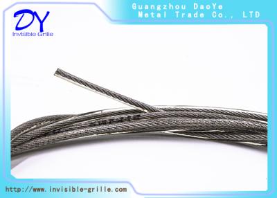 China Horizontal Window Invisible Grille with Screw Fixing 2.5mm Diamter Vertical Opening Direction for sale