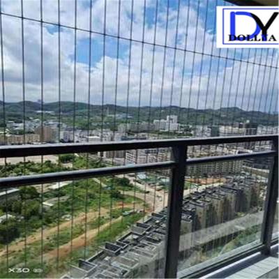China 316 Stainless Steel Window Invisible Grille with 400 kg Tensile Impact and 5cm Wire Distance Gap for sale