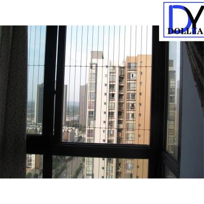 China Punching Processed Highest Grade Stainless Steel Invisible Grille with 5cm Wire Distance Gap for Balcony and Window Safety for sale