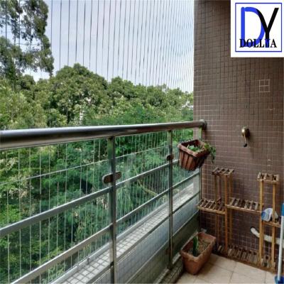 China Fixed Open Style Aluminum Alloy Frame Balcony Invisible Grille with Surface Mount Installation for sale