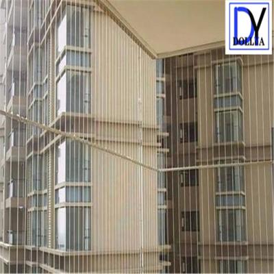 China 316 Grade Stainless Steel Balcony Invisible Grille with B Security Rating and 5cm Wire Distance Gap for sale