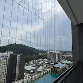China Balcony Invisible Grille transparent mesh safety solution combining durability and aesthetic appeal for modern buildings for sale