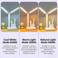 China Portable LED Table Lamp with USB Charging Port and Multiple Brightness Levels Ideal for Travel and Study for sale