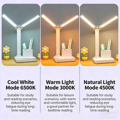 China Portable LED Table Lamp with USB Charging Port and Multiple Brightness Levels Ideal for Travel and Study for sale