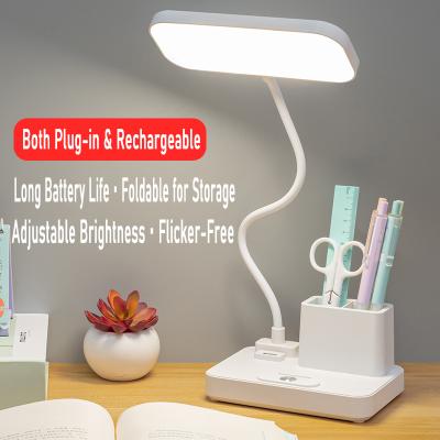 China Power Bank Function Desk Lamp LED Student Dedicated Desk Lamp Pen Holder Desk Lamp Dormitory Bedroom Night Light Bedside Lamp for sale