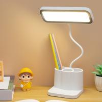 China LED Desk Lamp, Rechargeable Pen Holder Lamp, Night Light, Reading Lamp, Suitable for Home Use for Reading and Studying for sale