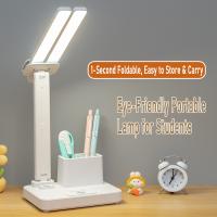 China Chargeable Desk Lamp Adjustable Brightness and Flexible Arm Suitable for Office Study and Professional Workspaces for sale
