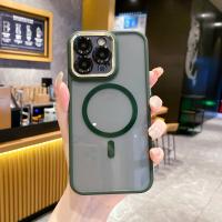 China Fashion Magnetic Semi-transparent Phone Case Shock-proof  iPhone 17 for sale