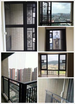 China Aluminum Track Thickness 2.0mm Invisible Grille Balcony Designed for sale