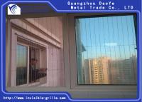 China Anti Theft Window Invisible Grille Easy Cleaning With Great Sound Insulation for sale