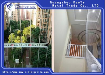 China 316 Stainless Steel Home Security Grills , Invisible Balcony Window Grill for sale