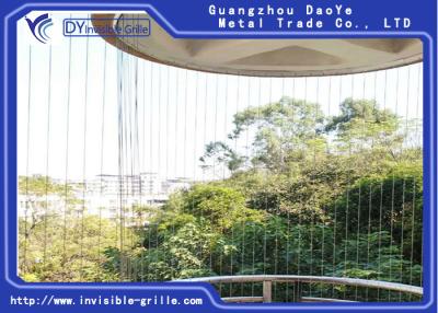 China White Balcony Invisible Grille Intelligent Installed With Various Gap Widths Design for sale