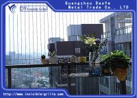 China Safety Balcony Invisible Grille Long Service Life For High Rise Building for sale