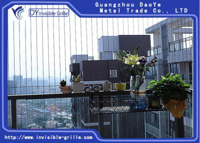 China Safety Balcony Invisible Grille Long Service Life For High Rise Building for sale