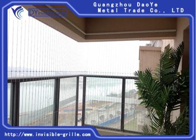 China Safety Stylish Invisible Steel Grill For Balcony Easily Maintained for sale