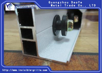 China Milk White Aluminium Rail Track Fixing The Bedroom Invisible Grilles for sale