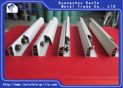 China White Grey Hardy Material Aluminium Rail Track For Balcony Invisible Grilles for sale