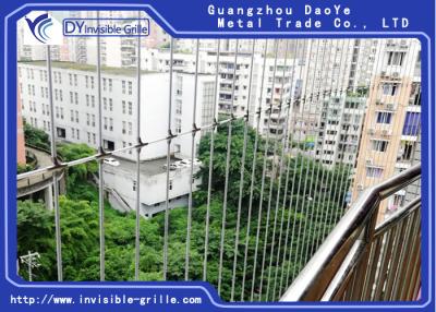 China Common Stainless Steel Grades Invisible Safety Grill Easy Installation for sale