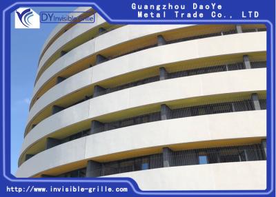 China Corridor / School Invisible Safety Grill 316 Stainless Steel Wire Material for sale