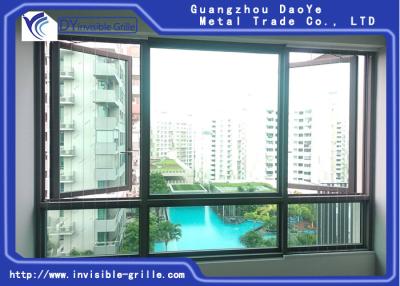 China Cambodia Popular High Rise Buildings Safety Installation Window Invisible Grille for sale