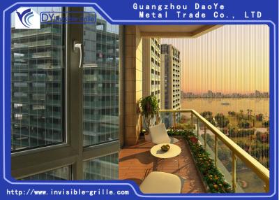 China Child Safety 2mm Aluminium Windows Invisible Net for sale