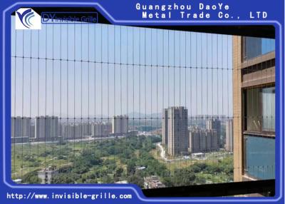 China Hardy Stainless Steel 1.5mm Balcony Invisible Grille for sale