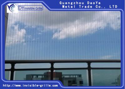 China High Rise Building Grey 6m #316 Safety Invisible Grille For Balcony for sale
