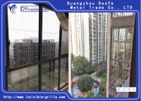 China Aluminum Track 316 SS Nylon Coating Balcony Invisible Grille for sale
