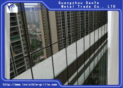 China School Stairs Safty Grille 6m Aluminum Track With Stainless Screws Invisible Grilles for sale