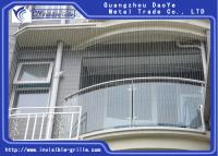 China High Rise Building Stainless Steel Balcony Invisible Grille for sale