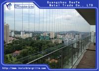 China 6m Stainless Steel Wire Balcony Invisible Safety Grille for sale
