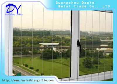 China 304 Aluminum Track Balcony Window Invisible Grille for sale