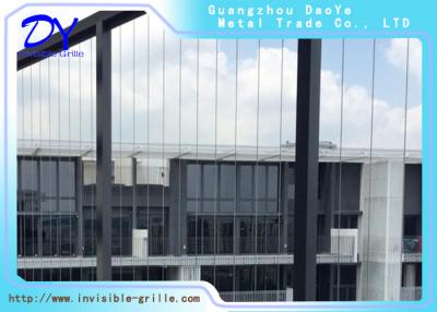 China Single Pad Window Invisible Grille Aluminium Rail Track 316 Wire for sale