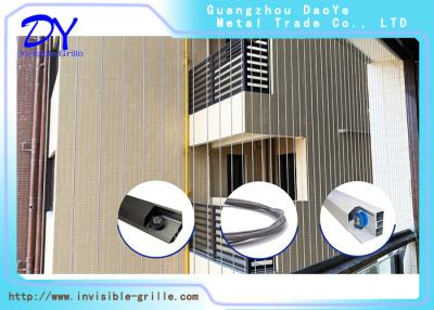 China Modern Easy Cleaning Balcony Invisible Grille Nylon Coated Cable for sale