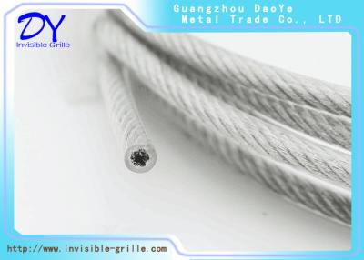 China 2mm Nylon Coating Invisible Safety Grille Stainless Steel Wire For Window for sale
