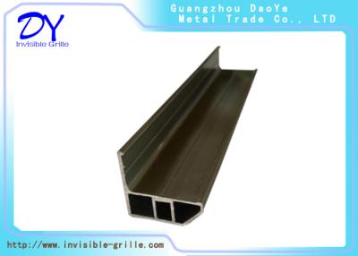 China 2m / Set Aluminum Rail Track Window Invisible Grille 316 Wire Vertical Installation for sale
