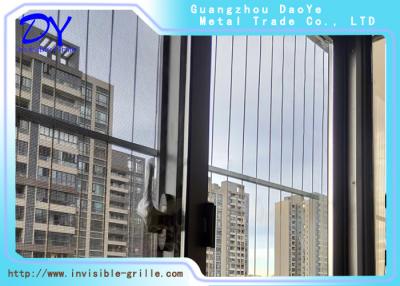 China Invisible Sliding Security Grilles Stainless Cable Wire For Pets Protection for sale