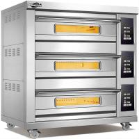 China Electric Bakery Commercial Oven Stainless Steel Three Layer 380V For Bread Shop for sale