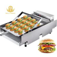 China Stainless Steel Fast Food Restaurant Hamburger Toaster Automatic Heating Burger Bun for sale