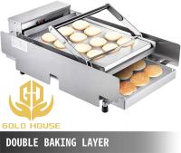 China Stainless Steel Fast Food Restaurant Hamburger Toaster Automatic Heating Burger Bun for sale