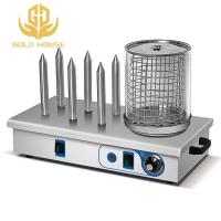 China 800W Commercial Snack Machine 2 In 1 4 Sticks Electric Bun Warmer Machine Stainless Steel for sale