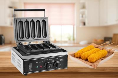 China 6 Pcs Hotdog Stick Waffle Baker Commercial Electric Automatic Non Stick for sale