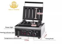 China 6 Pcs Hotdog Stick Waffle Baker Commercial Electric Automatic Non Stick for sale